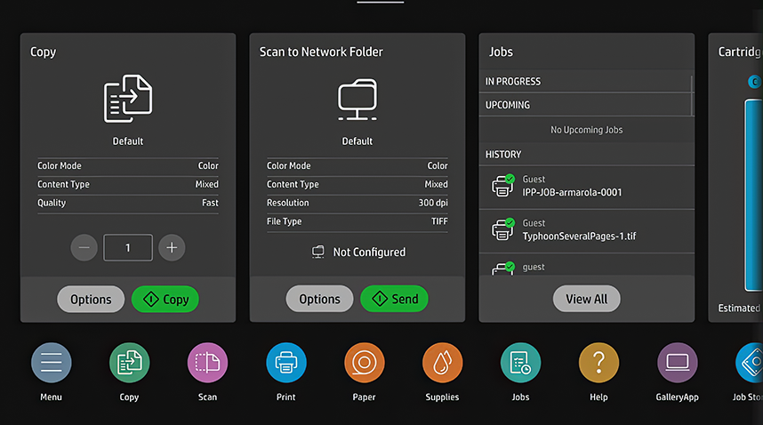 Copying (only MFP) - HP DesignJet XL 3800 Multifunction Printer Series ...