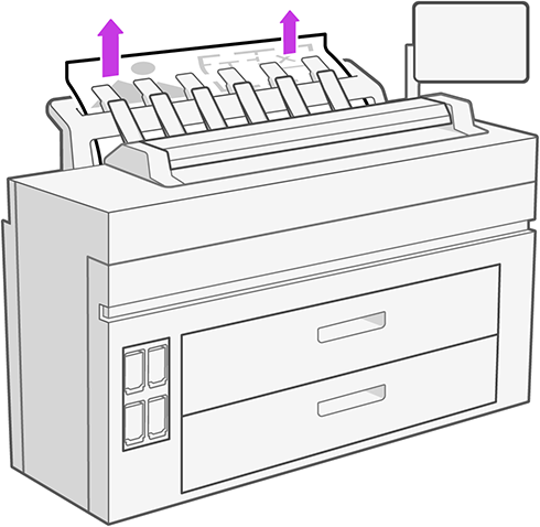 Stacker Handling - HP DesignJet XL3800 Printer | HP® Support