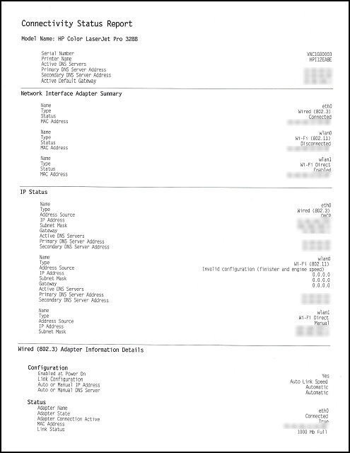 HP Color LaserJet Pro 3200 Printers - Printing reports and self-test ...