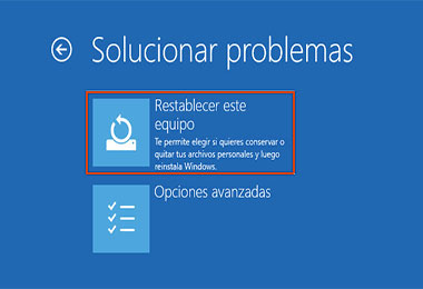 PC HP - Restablecer el equipo | Soporte HP®