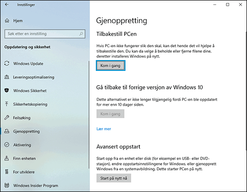 HP-PC-er - Tilbakestille datamaskinen | undefined