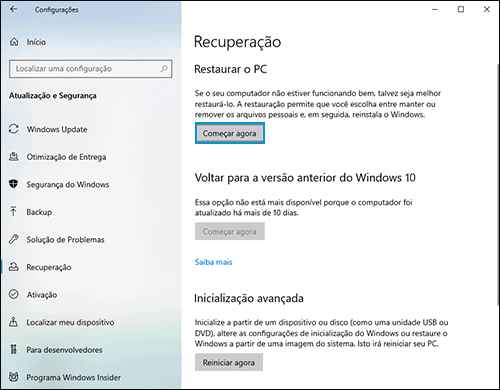 Computadores HP - Redefina o computador | Suporte HP®