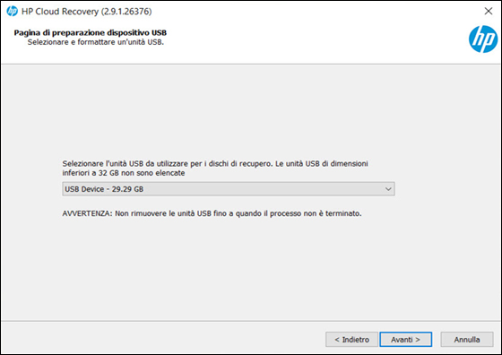 PC aziendali HP - Utilizzo di HP Cloud Recovery Client in Windows 11 e ...
