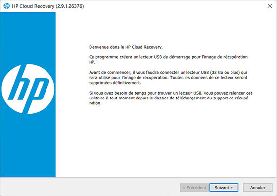 Ordinateurs professionnels HP - Utilisation de HP Cloud Recovery Client ...
