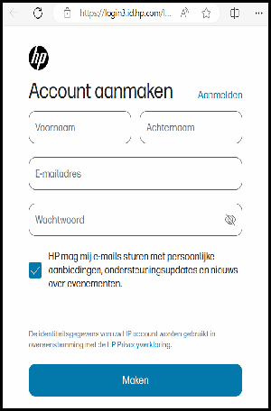 Een HP account of HP Smart-account maken en beheren | HP® ondersteuning