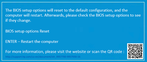 HP Notebook PCs - Restore defaults in BIOS | HP® Support