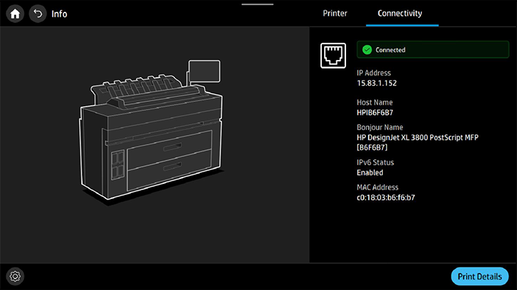 General Print Settings - HP DesignJet XL 3800 Multifunction Printer ...