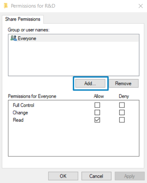 Configure a network folder | undefined