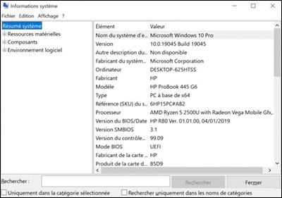 Ordinateurs HP — Trouver les caractéristiques de votre produit lorsqu ...