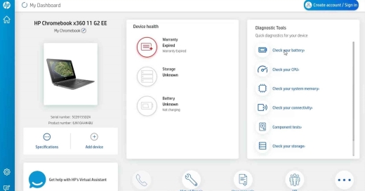 HP Chromebooks and HP Chromebases - HP Support Assistant for Chrome ...