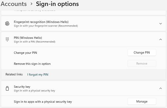 Počítače HP – Nastavení možností přihlášení do aplikace Windows Hello ...