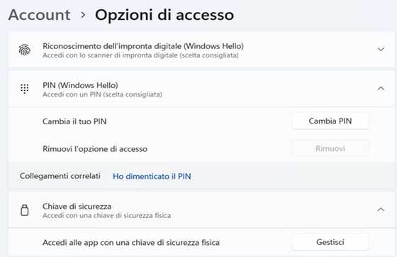 PC HP - Configurazione delle opzioni di accesso per Windows Hello ...