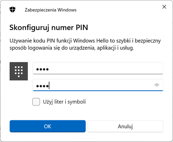 Komputery stacjonarne HP — Konfiguracja opcji logowania dla Windows Hello (Windows) | Wsparcie HP®