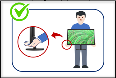HP monitoren – Voorkomen van schade aan het scherm bij het openen van ...