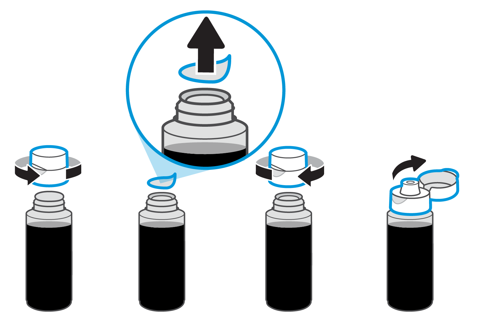 HP Smart Tank Printers - Refill the ink tanks | HP® Support