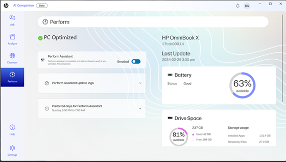 HP Copilot+ 电脑 - 使用 HP AI Companion | HP® 支持
