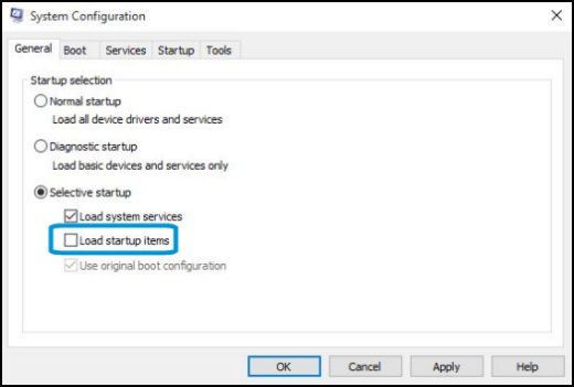 HP PC - การใช้ Microsoft System Configuration | บริการสนับสนุน HP®