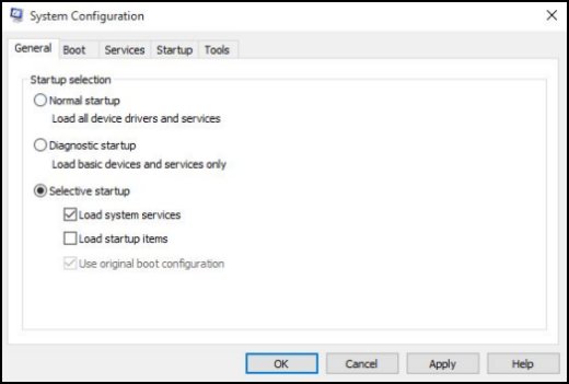 HP PC - การใช้ Microsoft System Configuration | บริการสนับสนุน HP®