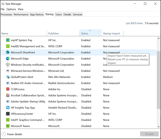 HP PC - การใช้ Microsoft System Configuration | บริการสนับสนุน HP®