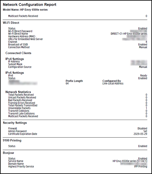 HP DeskJet, ENVY 6100, 6500 Printers - Printing reports and self-test ...