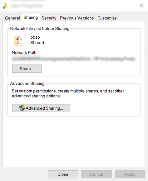 Configure a network folder | HP® Support
