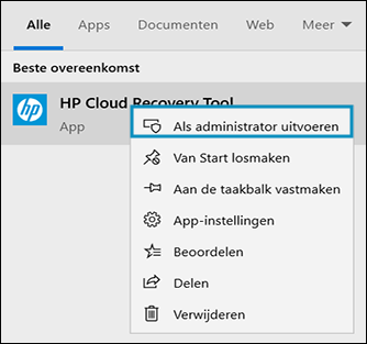 HP consumenten-pc's - Het hulpprogramma HP Cloud Recovery gebruiken in ...