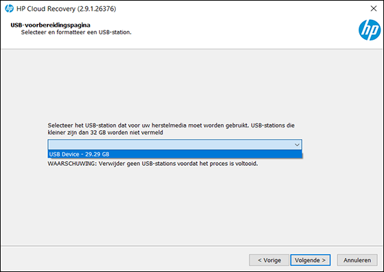 HP consumenten-pc's - Het hulpprogramma HP Cloud Recovery gebruiken in ...