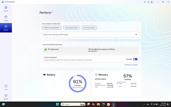 HP Copilot+ 电脑 - 使用 HP AI Companion | HP® 支持