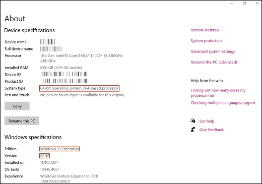 Υπολογιστές και εκτυπωτές HP - Πώς να ελέγξετε την έκδοση των Windows; | HP® Support
