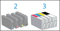 HP printer ink cartridge issues including 'Incompatible', 'Missing', 'Failure' and enrollment ...