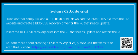 HP 소비자 및 상용 노트북 - BIOS 또는 Windows Update 후 장치 관리자에서 오류 코드 10 또는 14가 발생합니다 | HP® 지원