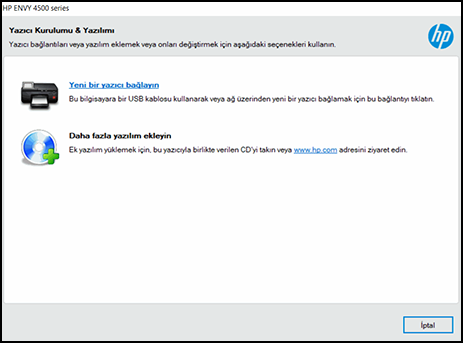 HP Yazıcılar - HP Printer Assistant yeni bir yazıcı bağlamanızı ister ...