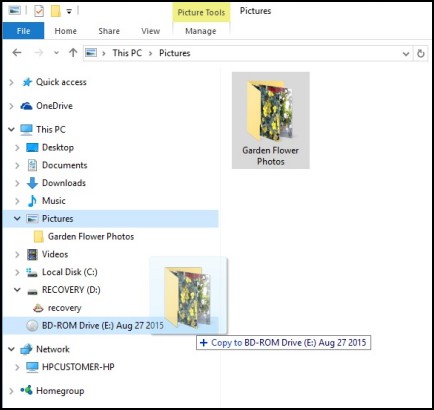 HP PCs - Save files to disc (Windows) | HP® Support