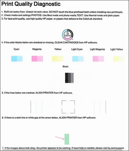 HP Ink Tank 310, 410 Printers - Printing Self-Test Pages | HP® Support