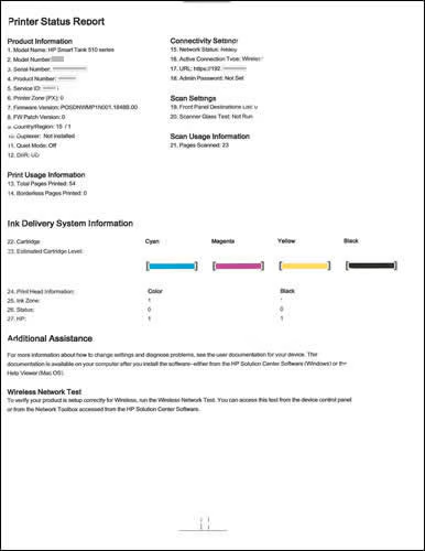 HP Smart Tank 500, 600 Printers - Printing self-test pages | HP® Support