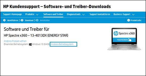 HP PCs – Herunterladen oder Aktualisieren von Software und Treibern ...