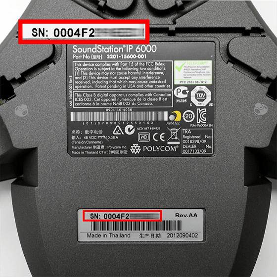 Find serial numbers for Poly products | HP® Support