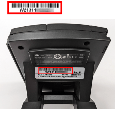Localizar números de série para produtos Poly | Suporte HP®