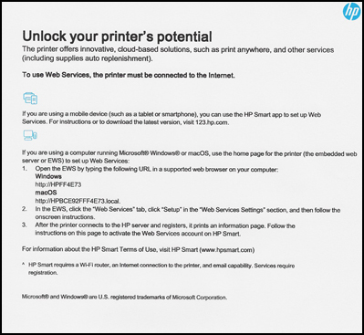 HP Smart Tank 210, 580, 590, 5100 Printers - Printing reports and self ...