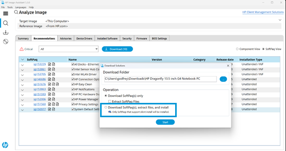 HP Business PCs - Using HP Image Assistant | HP® Support