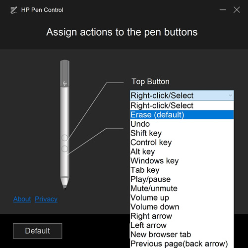 HPs bærbare PCer – Konfigurere HP Pen med HP Pen Control-programvare ...