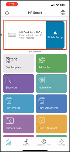 HP app errors during setup and account registration | HP® Support