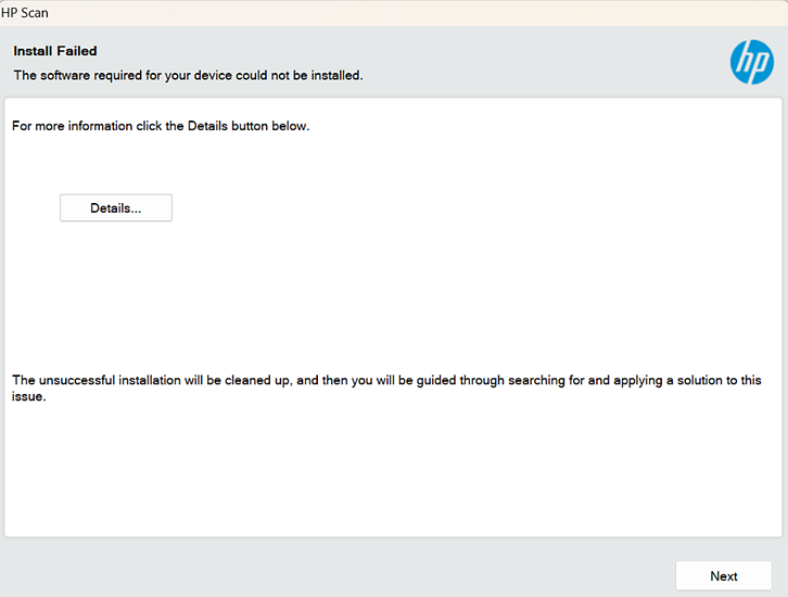 HP Scan - HP Scan software fails to install on a Windows 11 PC with an ...