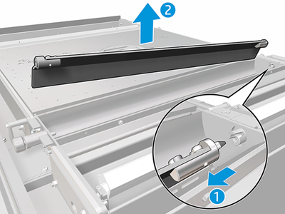 Material tray vane (3FW29-67073) | HP® Destek