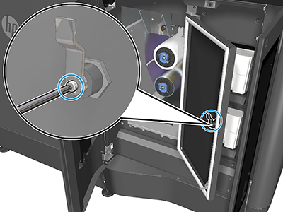 Manually feed output stack Then touch OK to print second sides | HP ...