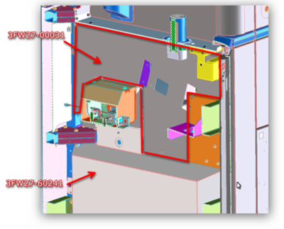 Right trolley cover (3FW27-67073) – 3FW27A, 3FW28A, 6ER15A | HP® Destek