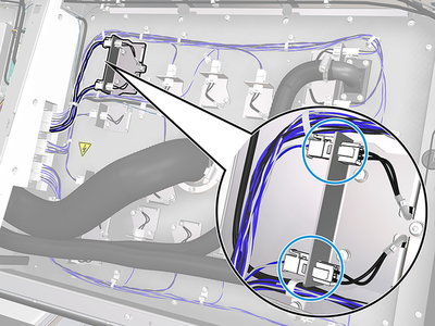 Top heating double lamp support (M0P44-67223) | HP® Destek