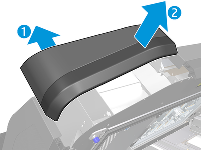 Top left chamfer door cover (3FW25-67071) | HP® サポート