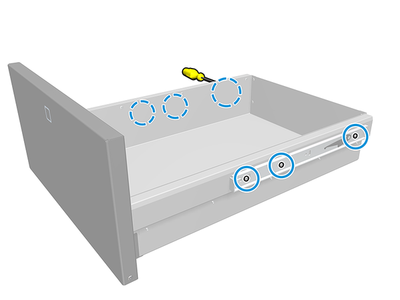 Drawer guides (M0P49-67160) – 3FW27A, 3FW28A, 6ER15A | HP® Destek