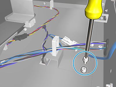 Remove the presence switch along with the support.